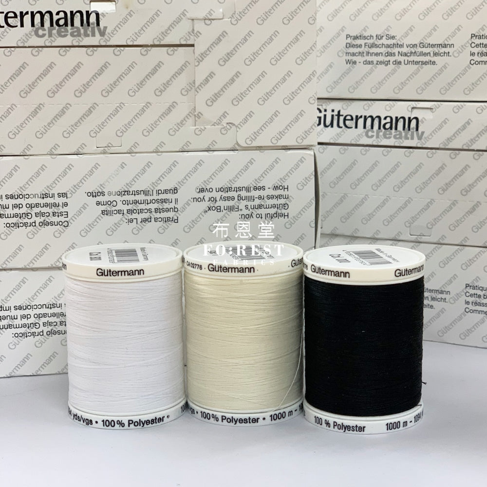 Gutermann Polyester Sewing Thread 1000m 車縫線 – FO:REST Fabric 布恩堂